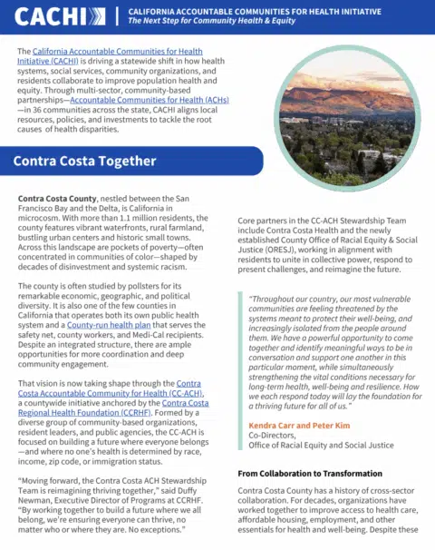Contra Costa Community Collaboration